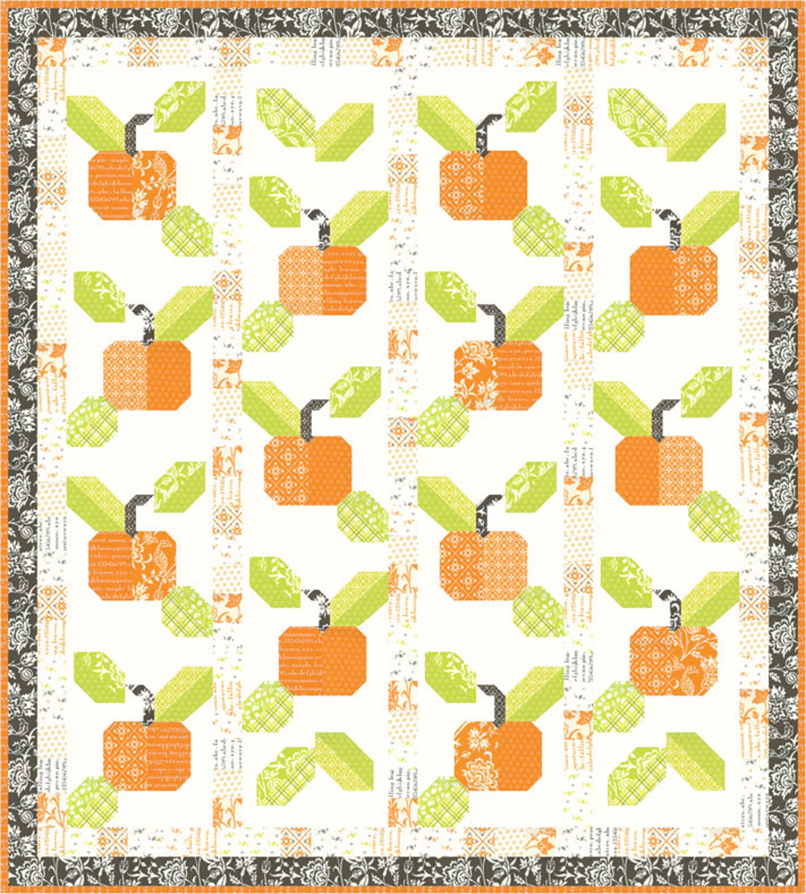Pumpkins and Blossoms Patterns by Moda - Etsy