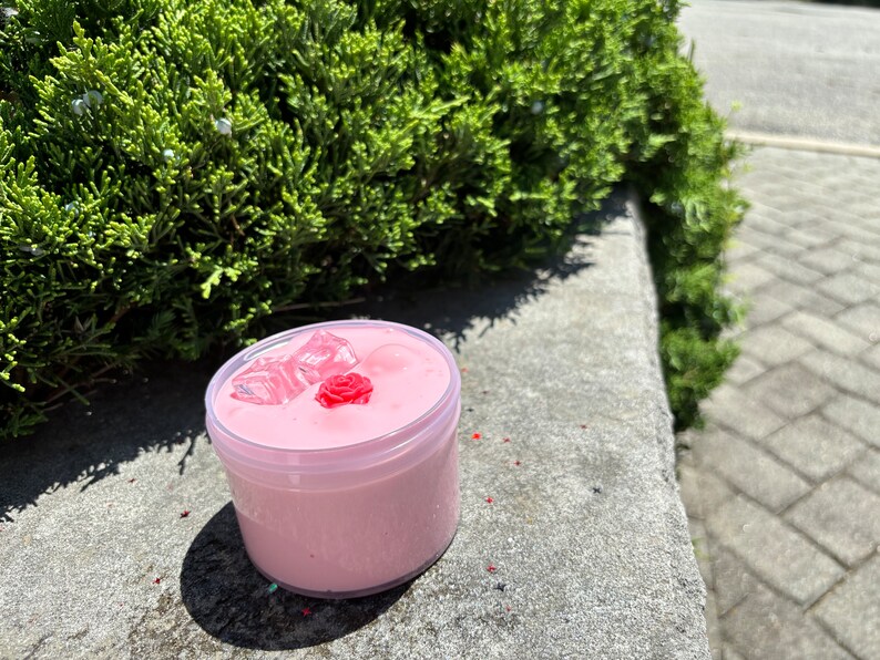 Thick and Glossy Slime Pink Slime Rose Slime Rose Refresher Starbucks ...