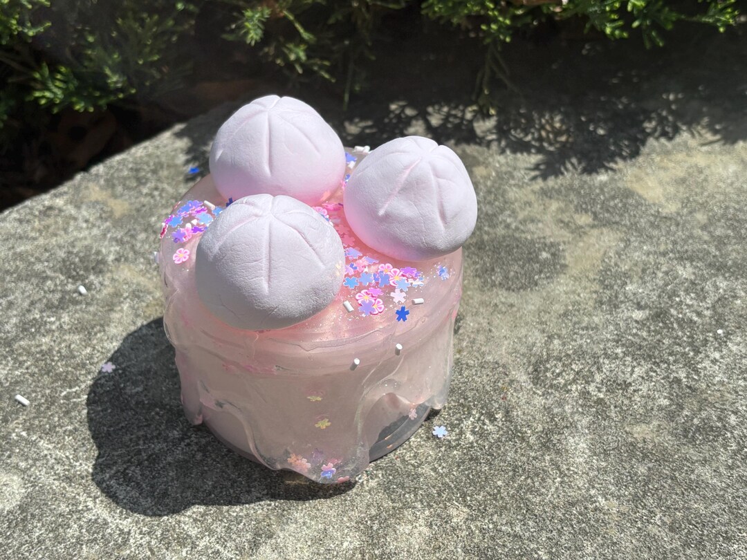 Snow Butter DIY Kawaii Sakura Slime - Sakura Bao Bun - Cloud Cream ...