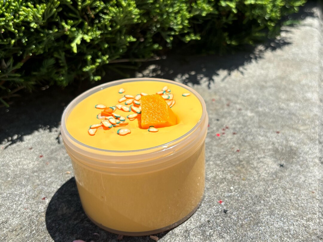 Thick and Glossy Mango Slime - Mango Milkshake - Tropical Scented Slime ...