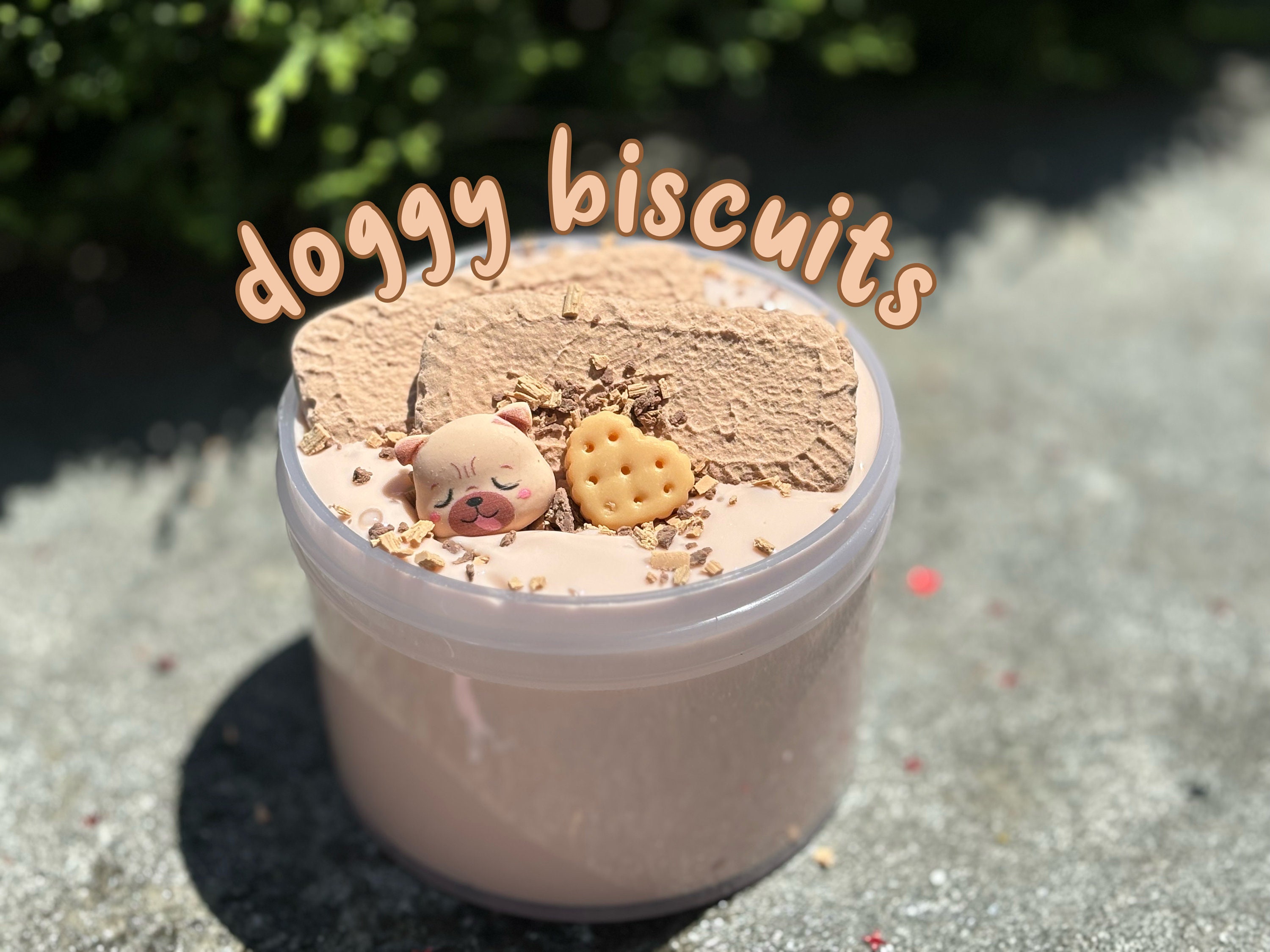DIY Clay Slime Butter Slime Cute Dog Slime Doggy Biscuits Slay Slime ...