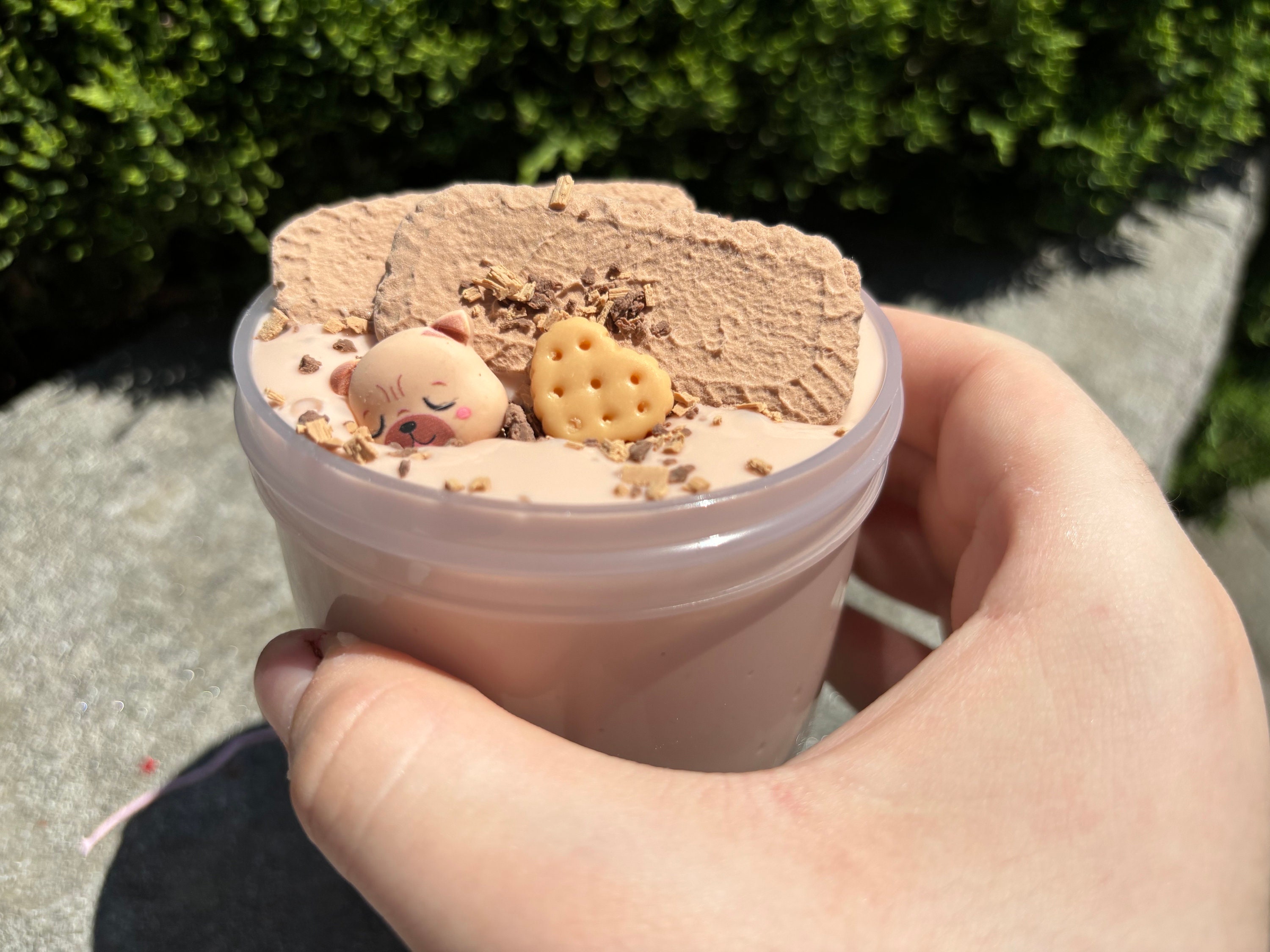 DIY Clay Slime Butter Slime Cute Dog Slime Doggy Biscuits Slay Slime ...