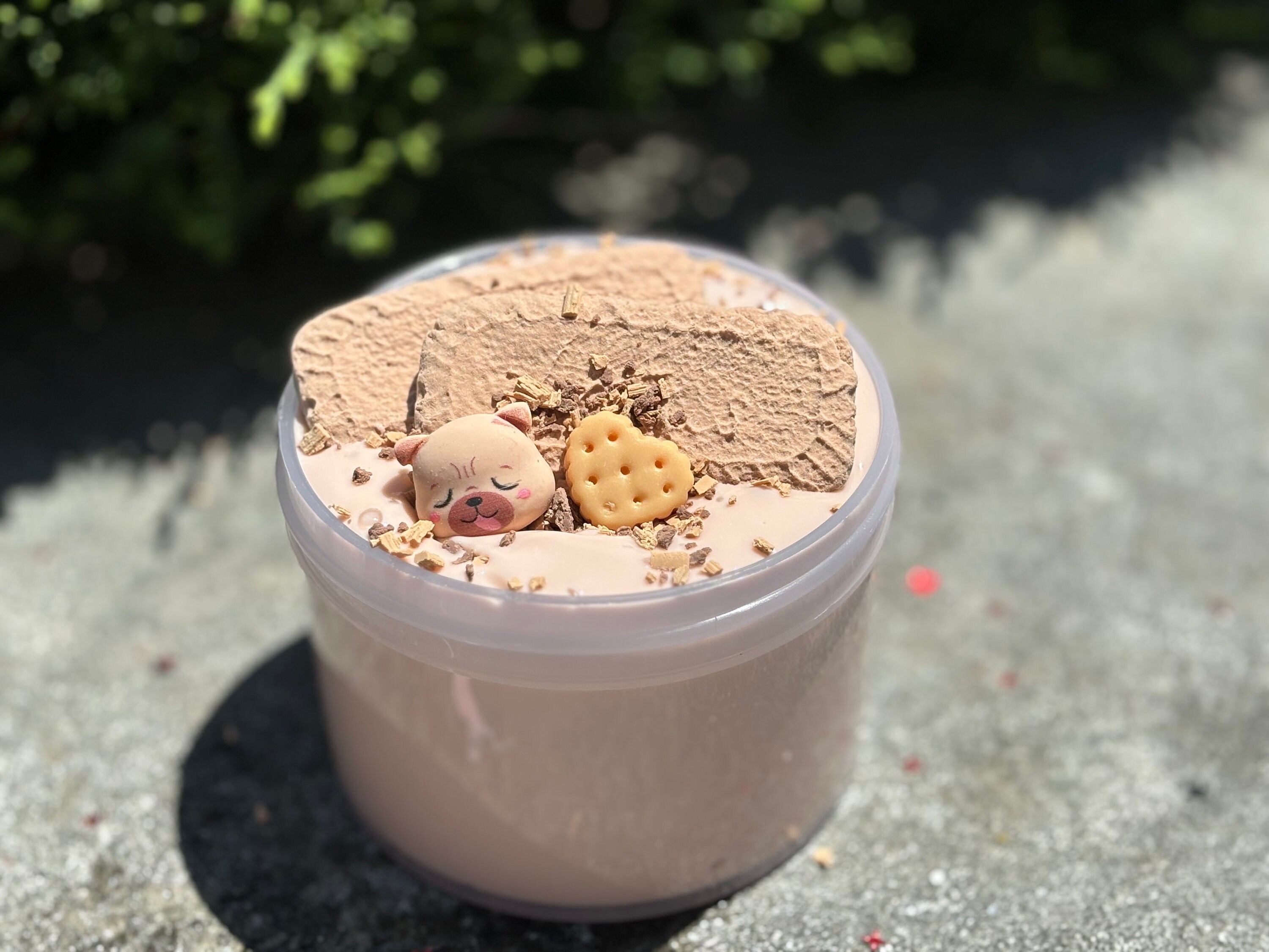 DIY Clay Slime Butter Slime Cute Dog Slime Doggy Biscuits Slay Slime ...