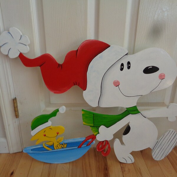 Snoopy Christmas Yard Art - Etsy