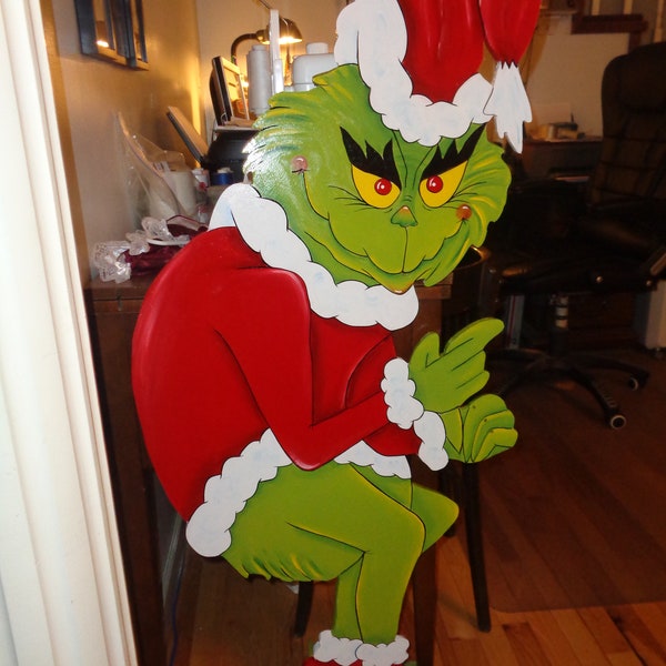 Grinch Stealing Christmas Lights Etsy