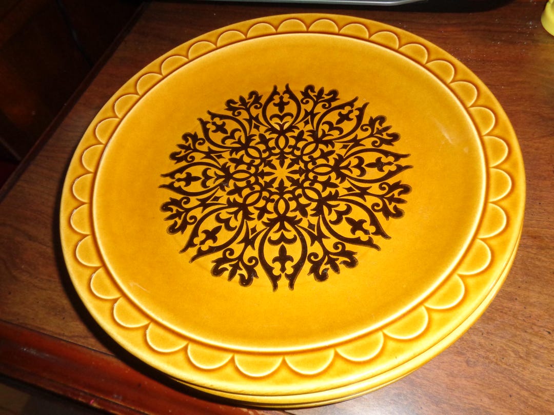 4 Used Vintage Coventry Castilian Granada Pattern Dinner Plates 10 ...