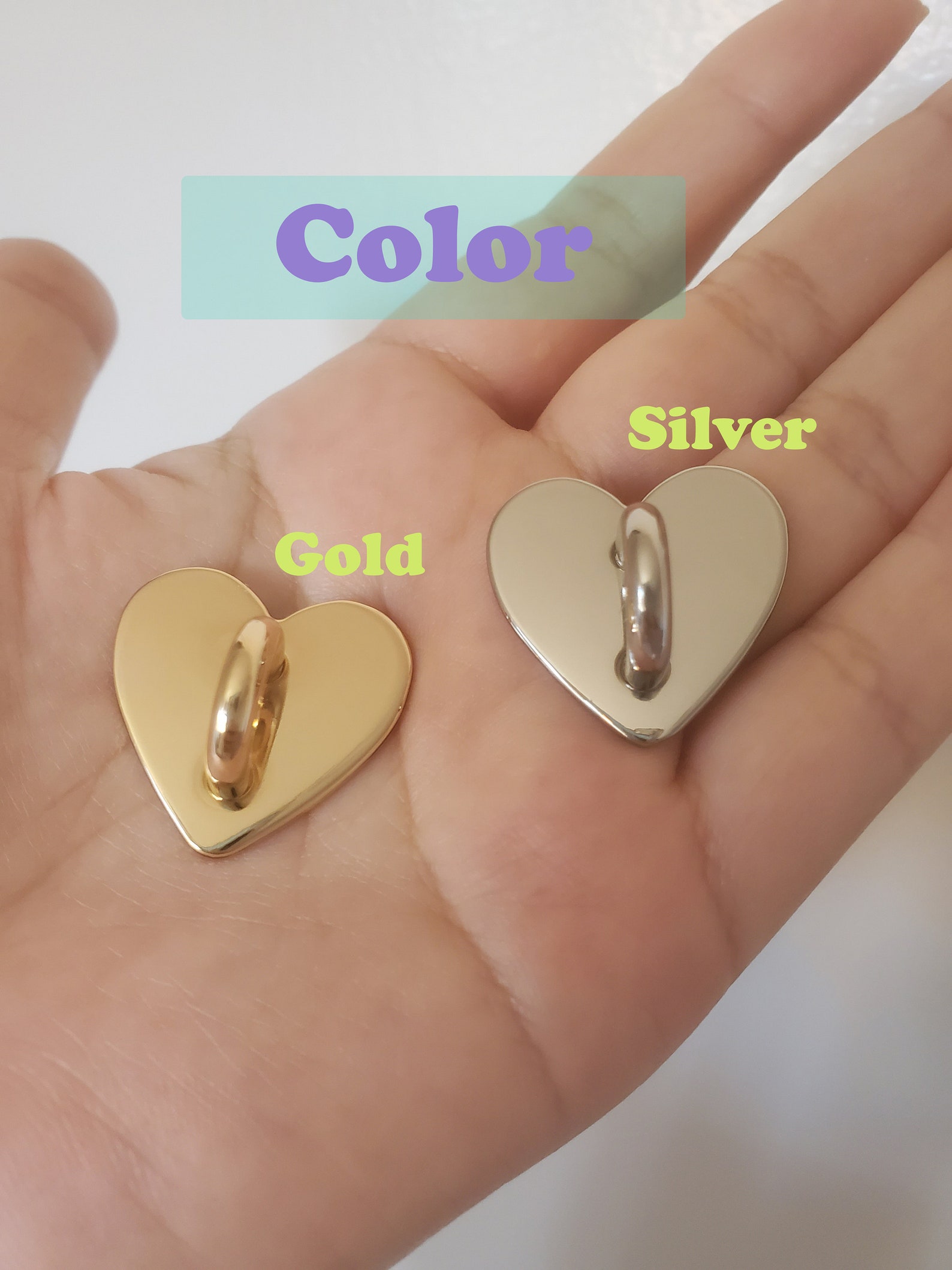 Heart Shape Cell Phone Hook, Adhesive Cell Phone Strap Hook,charm ...