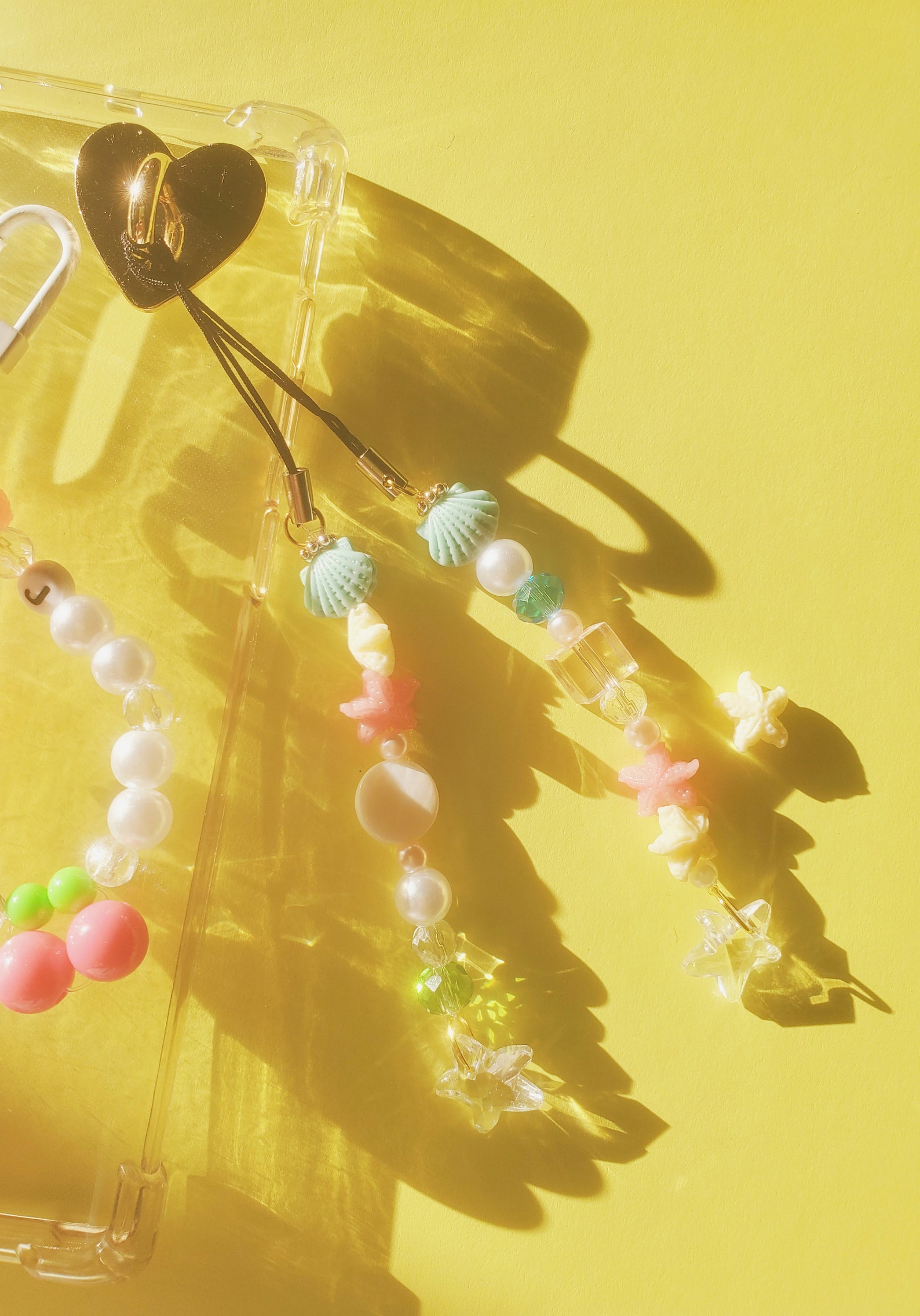 Heart Shape Cell Phone Hook, Adhesive Cell Phone Strap Hook,charm ...