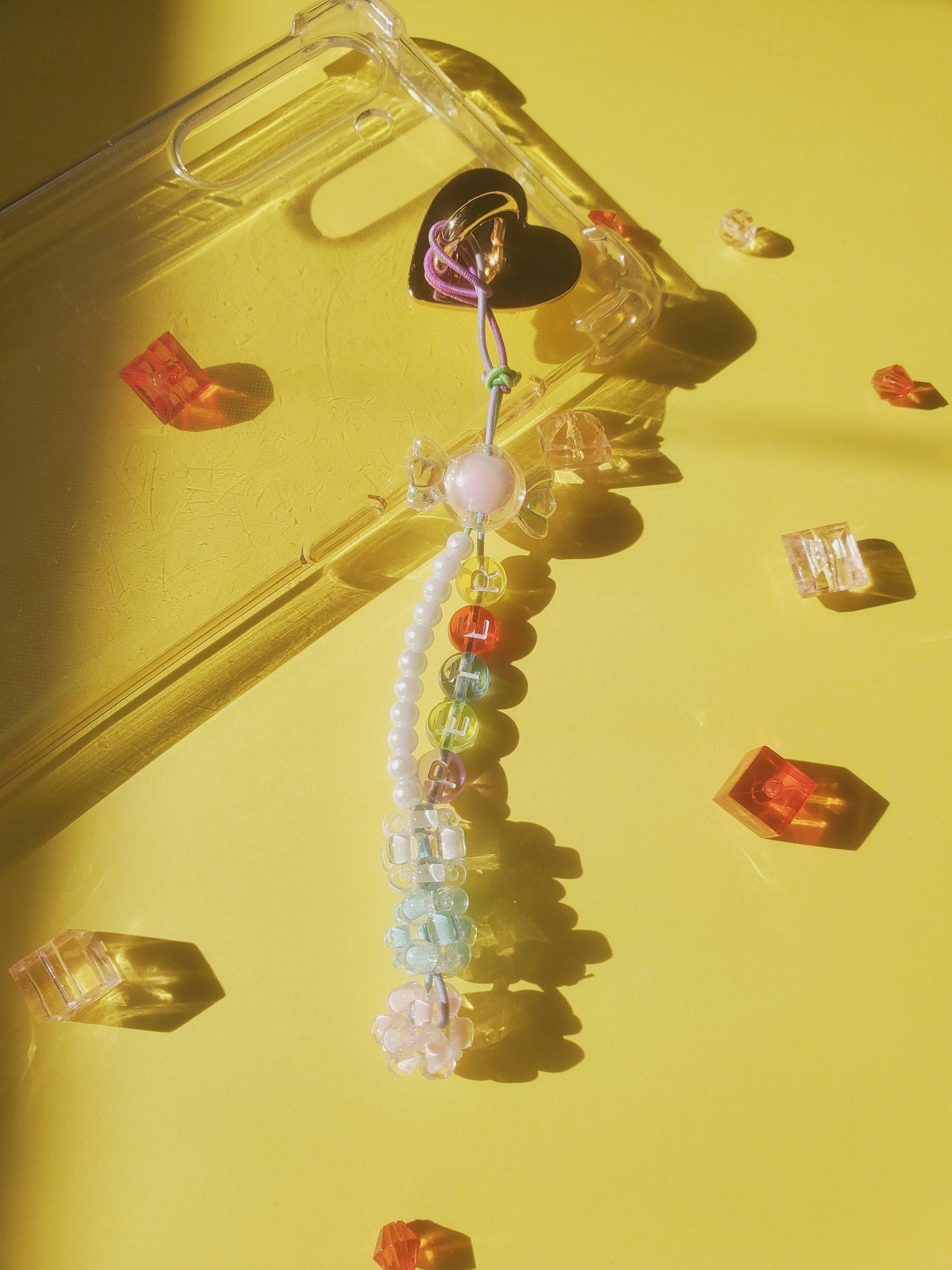 Heart Shape Cell Phone Hook, Adhesive Cell Phone Strap Hook,charm ...