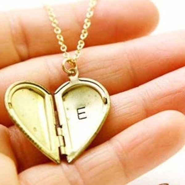 Half Heart Locket - Etsy