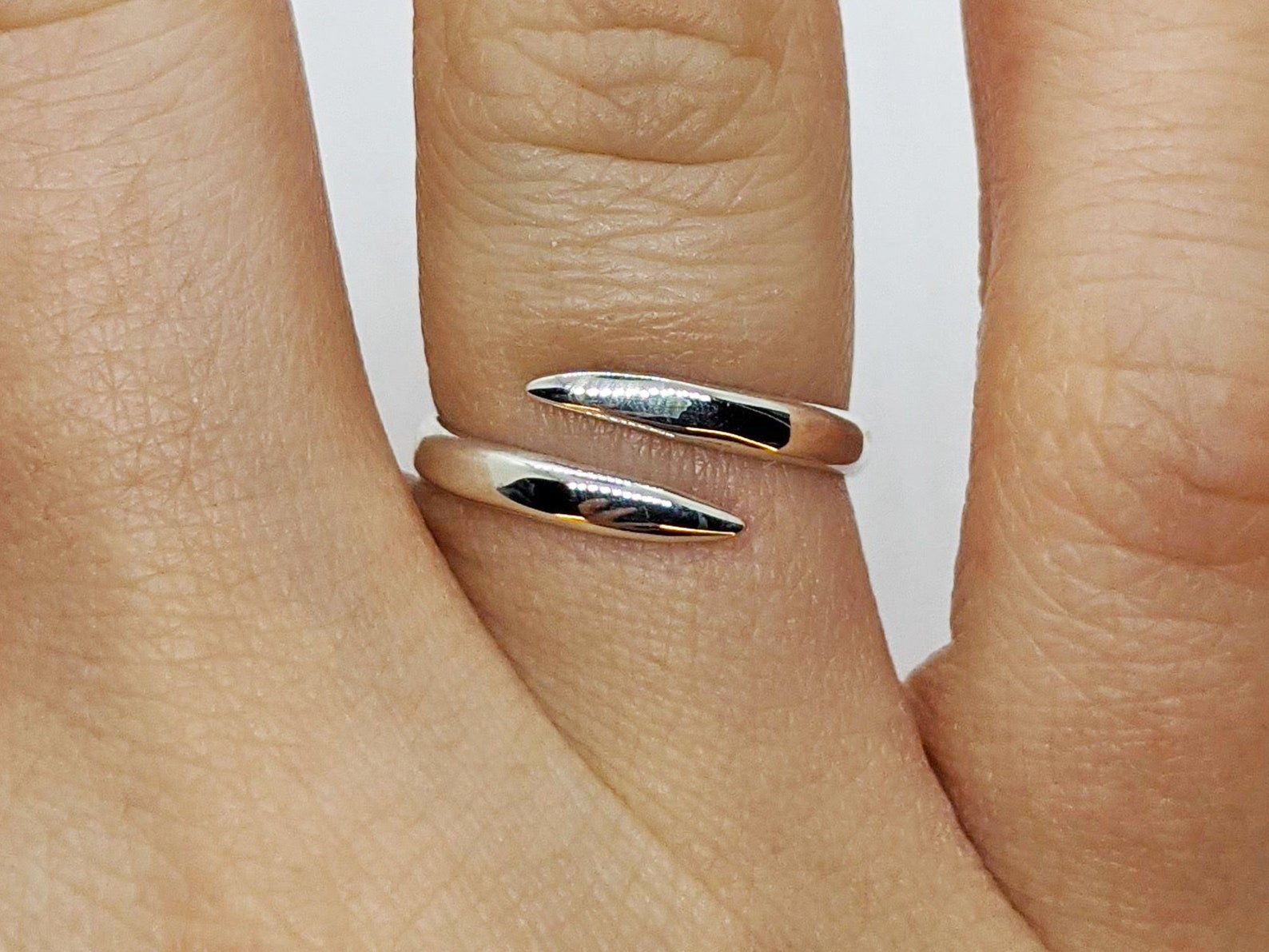 Silver Open Ring Polished or Textured - Etsy Canada