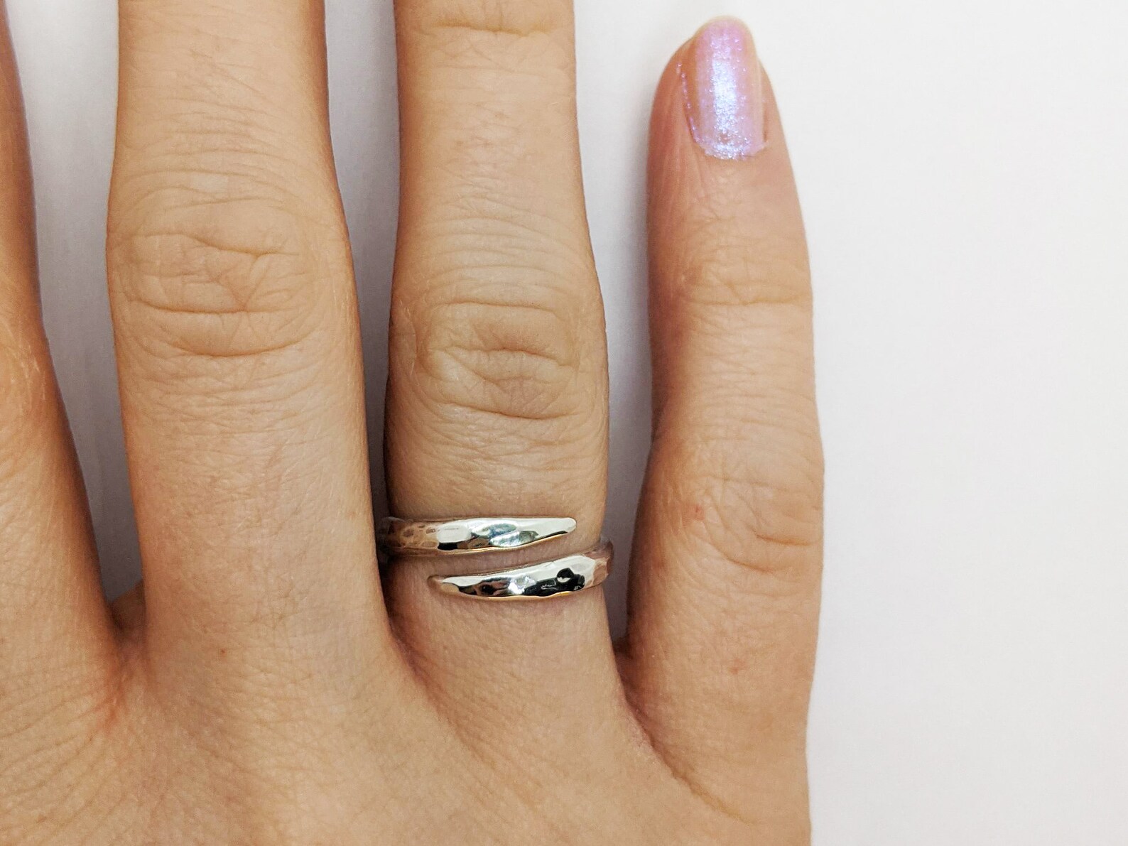 Silver Open Ring Polished or Textured - Etsy Canada