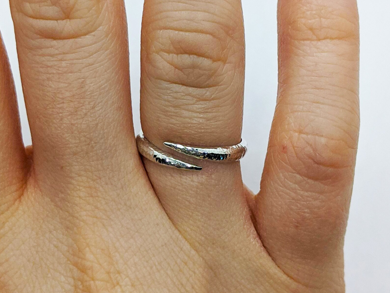 Silver Open Ring Polished or Textured - Etsy Canada