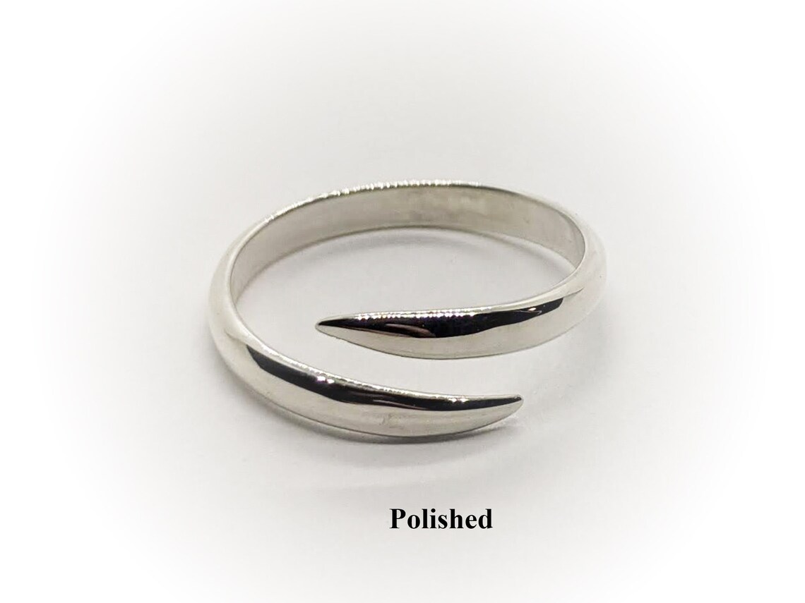 Silver Open Ring Polished or Textured - Etsy Canada