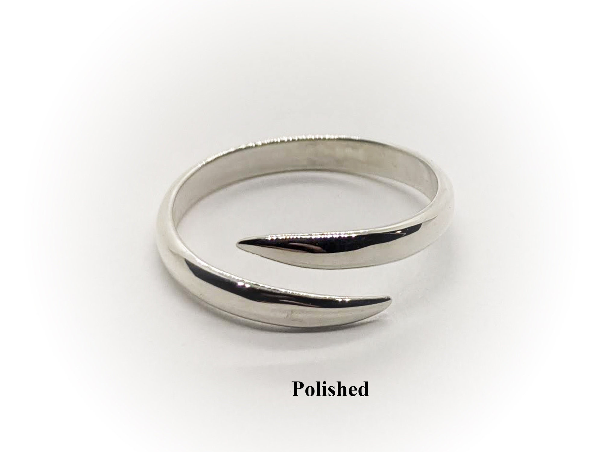 Silver Open Ring Polished or Textured - Etsy Canada