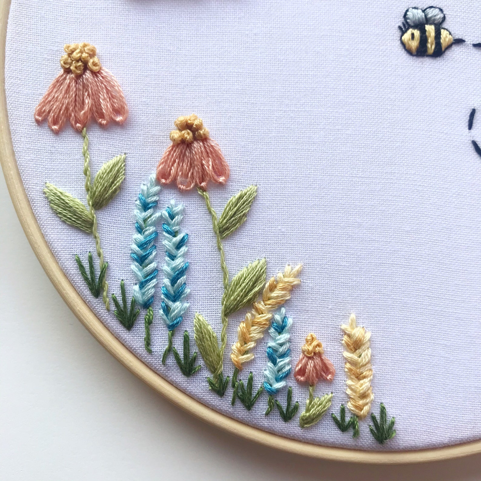 PDF PATTERN Bee Happy Beginner Embroidery Pattern Gift for - Etsy