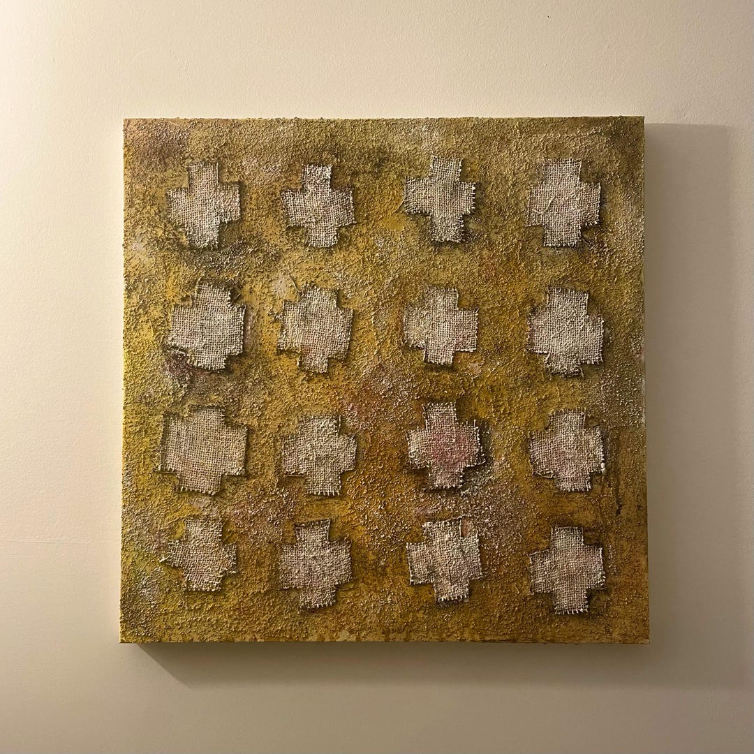 Bandaged Wounds ~ Original Abstract Painting, Goth Wall Art, Grunge Art ...