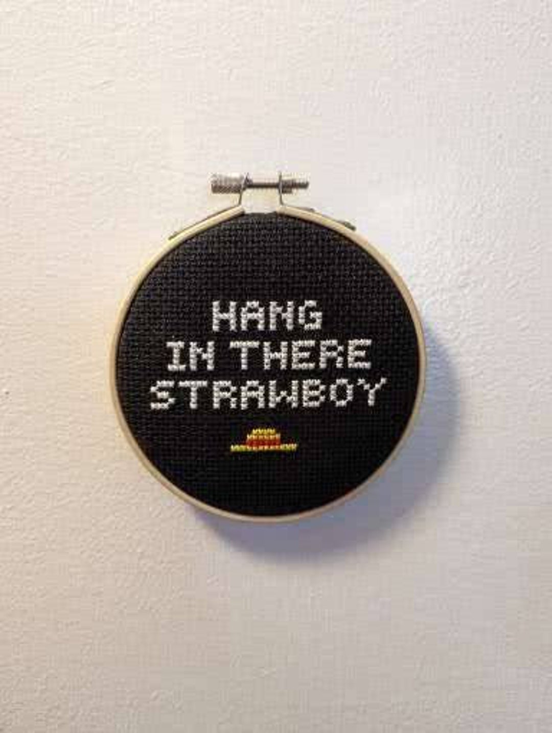 Hang in There Strawboy Wall Hanging Luffy & Bon Clay One Piece - Etsy