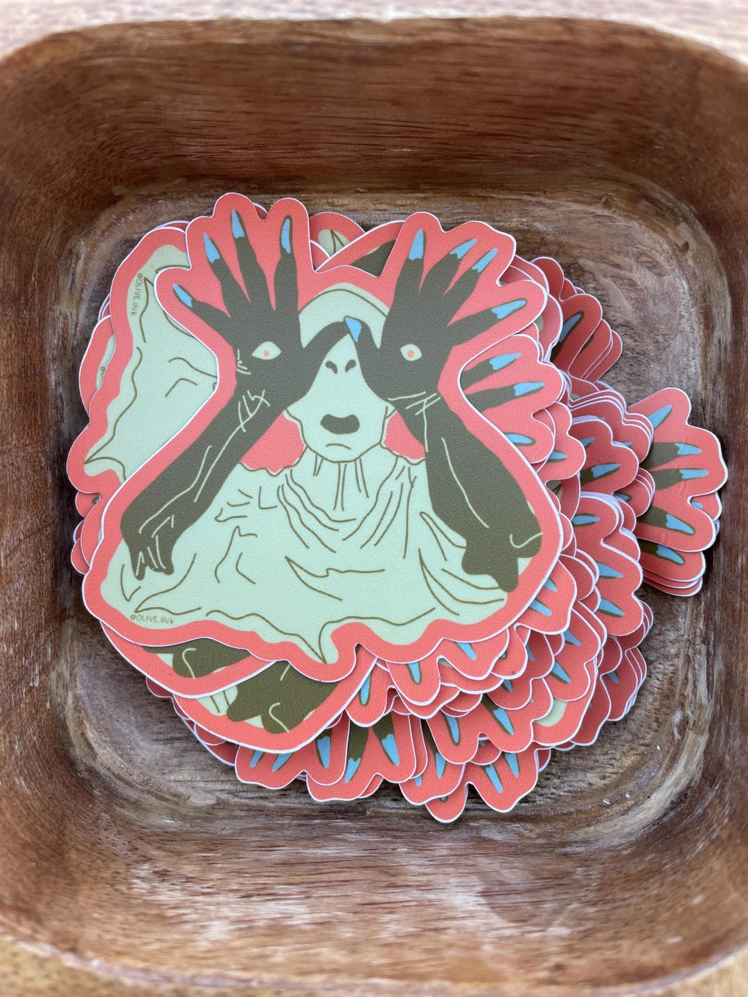 Pale Man Sticker // Sticker for Water Bottle // Decal for Laptop - Etsy