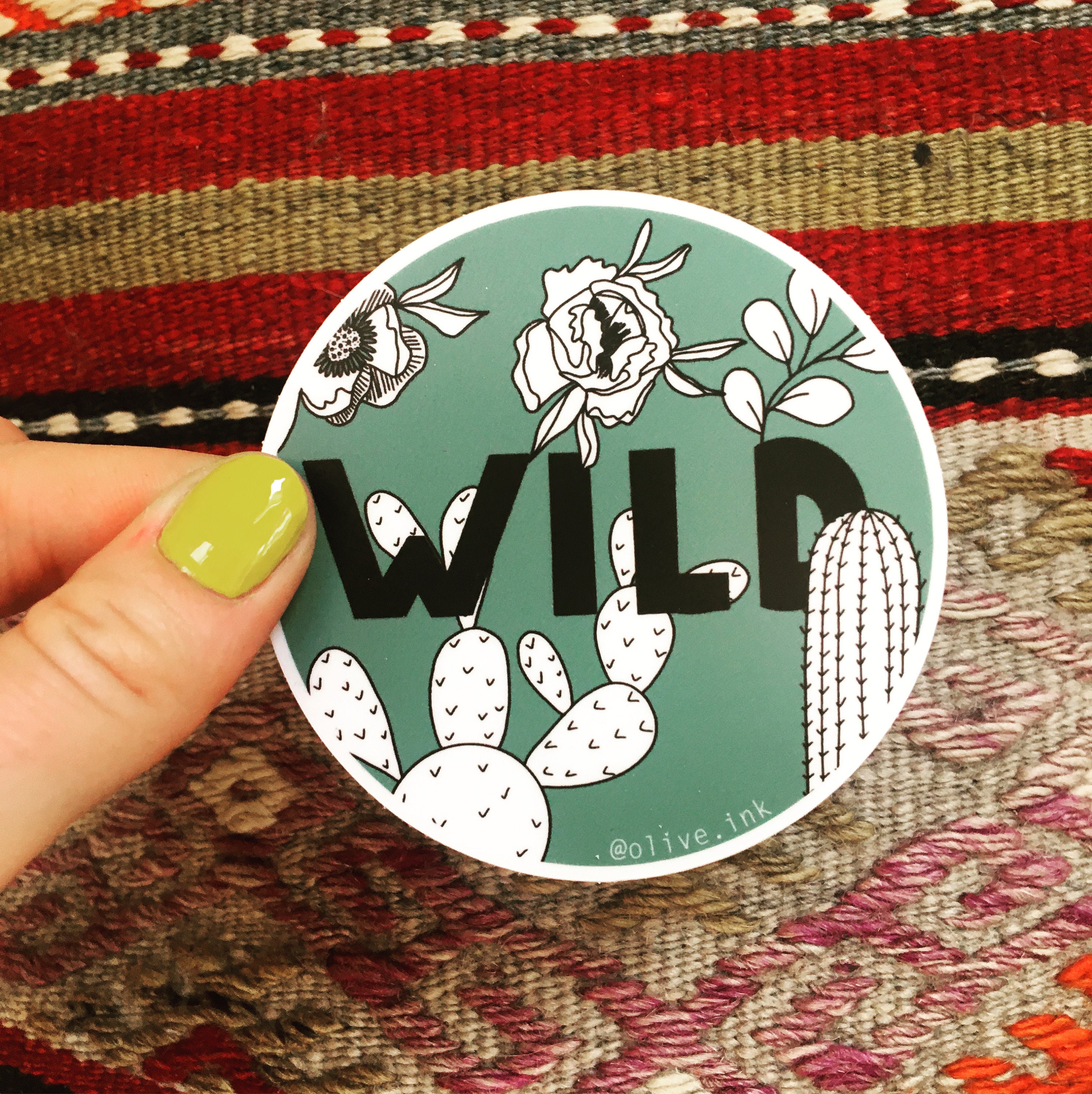 Wild Sticker // Sticker for Water Bottle // Decal for Laptop - Etsy