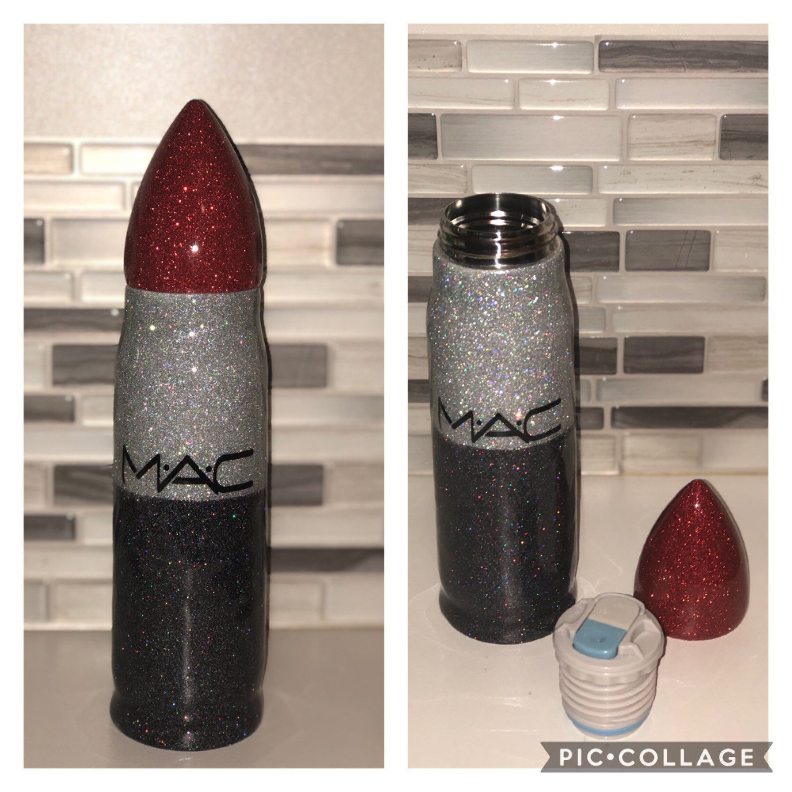 Custom Makeup Lipstick Inspired Tumbler Cup | Etsy