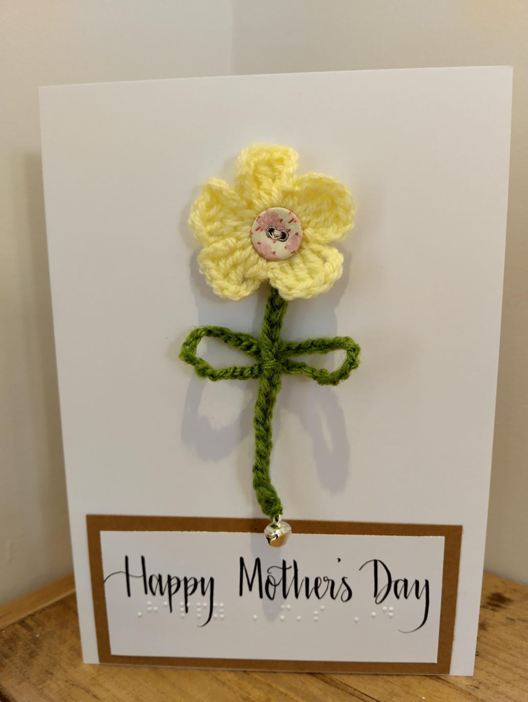 Tactile and Scented Multi Sensory Hand Crocheted Flower Braille Card ...