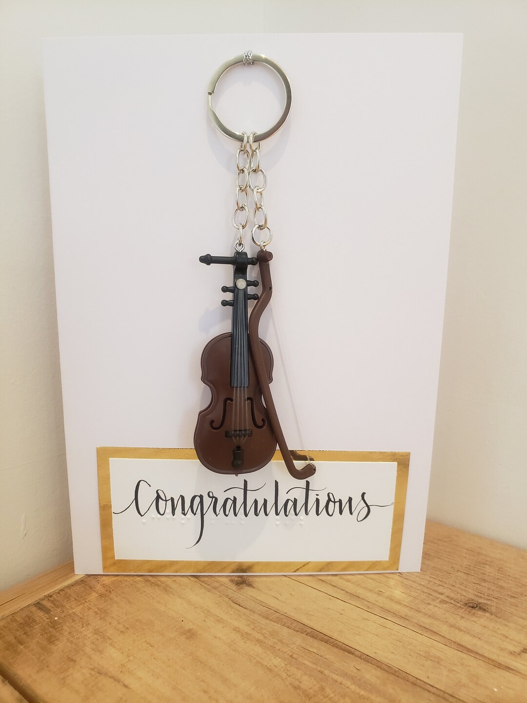 Tactile Scented Sensory Braille Card With Detachable Violin Keyring/bag ...