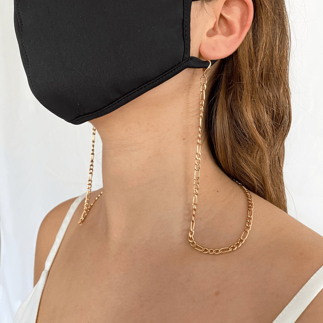 Golden Classic Mask Chain - Etsy