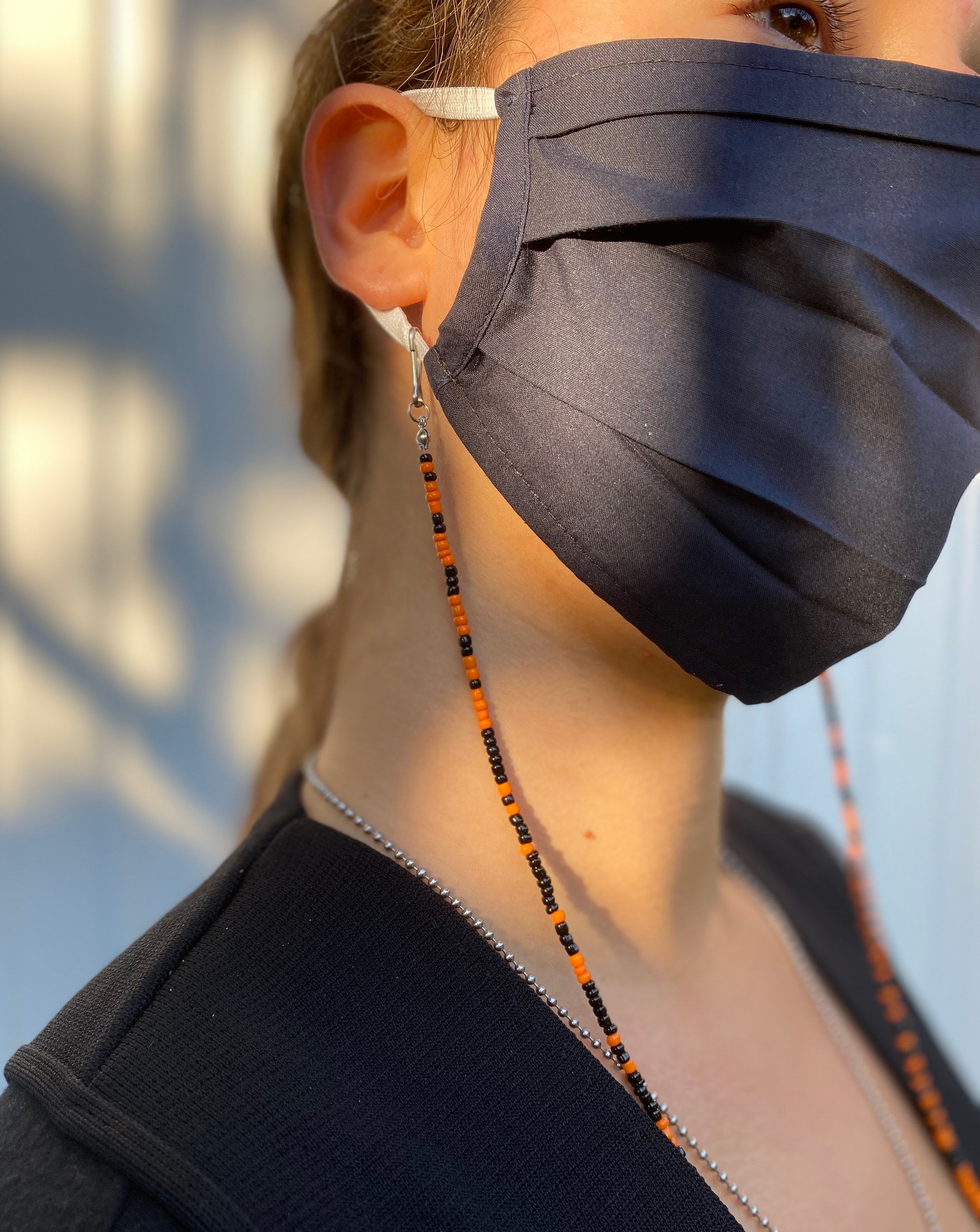 Halloween Face Mask Chain Spooky Lanyard | Etsy