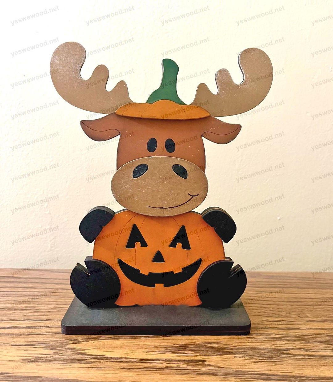 DIY Halloween Moose Craft Kit: Unfinished Wood, Ready to Paint - Etsy