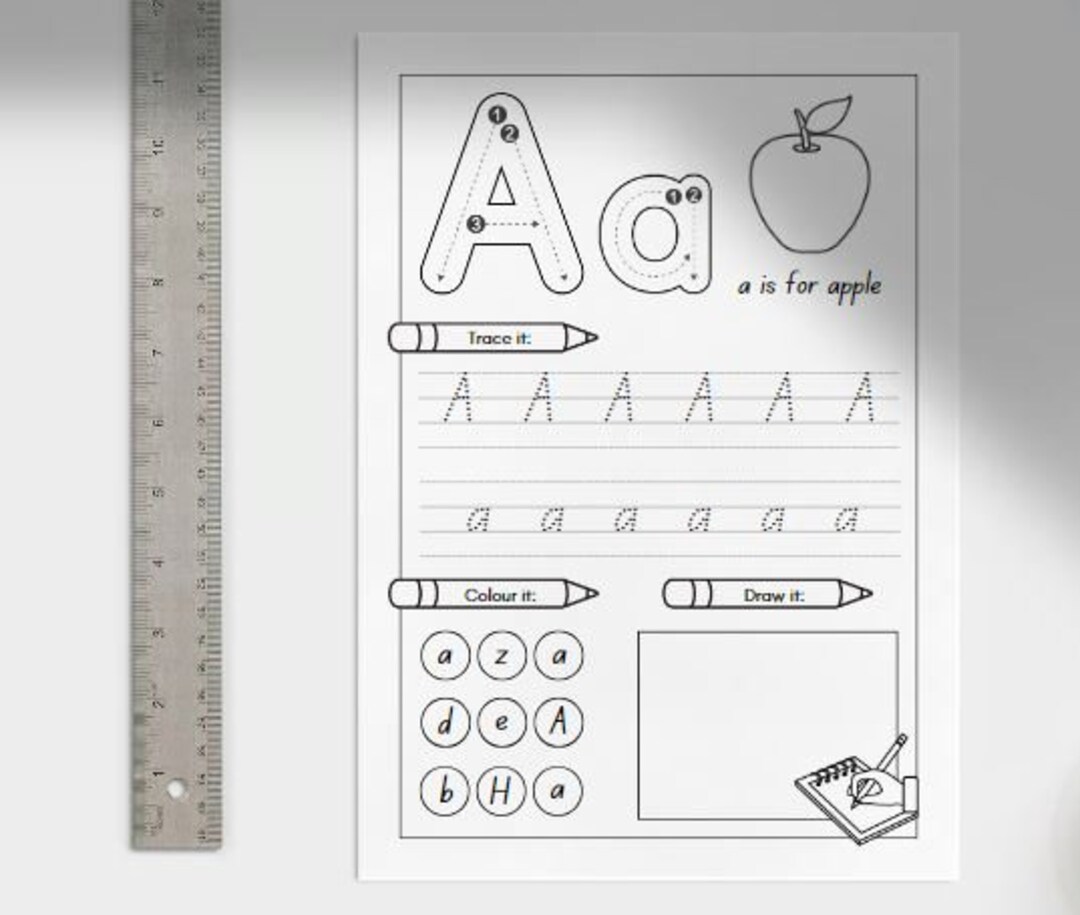 Learn Your Alphabet Alphabet Digital Download Suitable for Toddlers ...