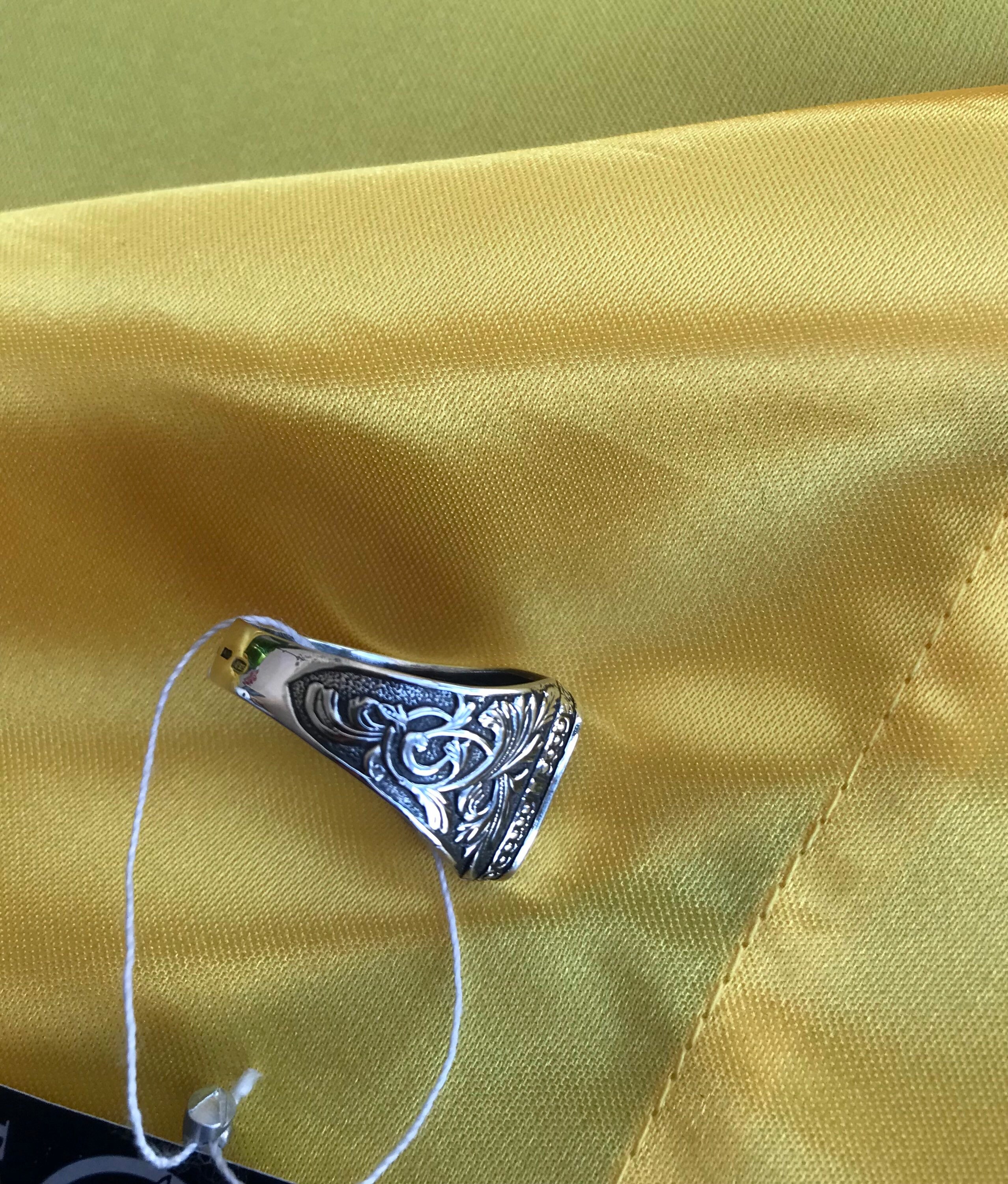 New Men's Silver Ring All Sizes Ukrainian Ring With a - Etsy Sweden