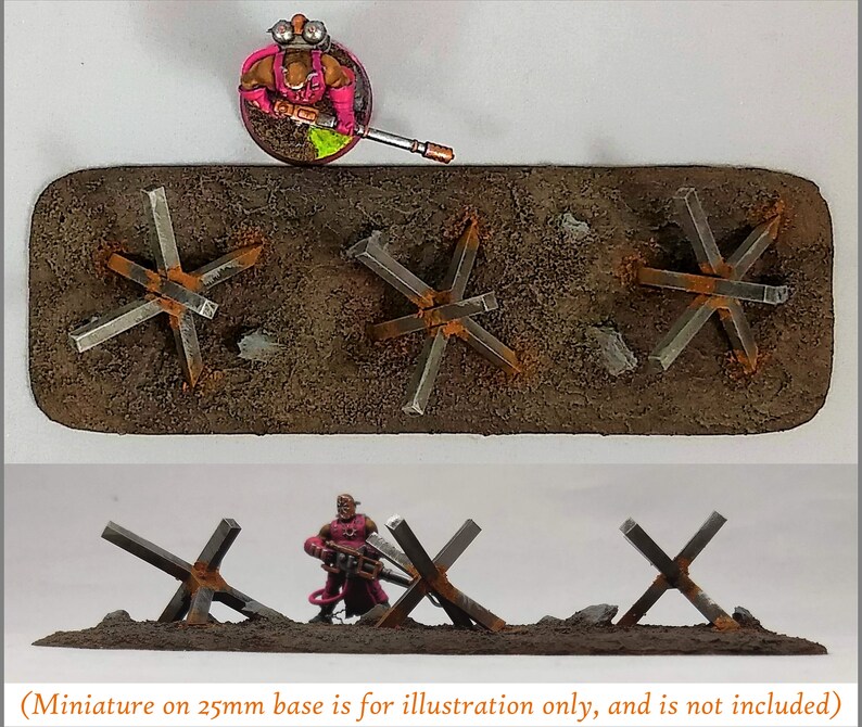 Tank Traps, Czech Hedgehog Style, Terrain for 28mm Miniature Wargames ...
