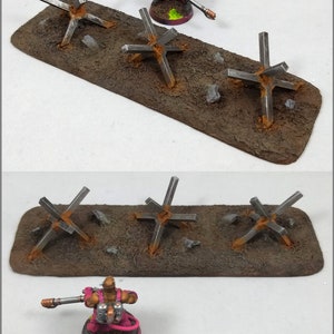 Tank Traps, Czech Hedgehog Style, Terrain for 28mm Miniature Wargames ...