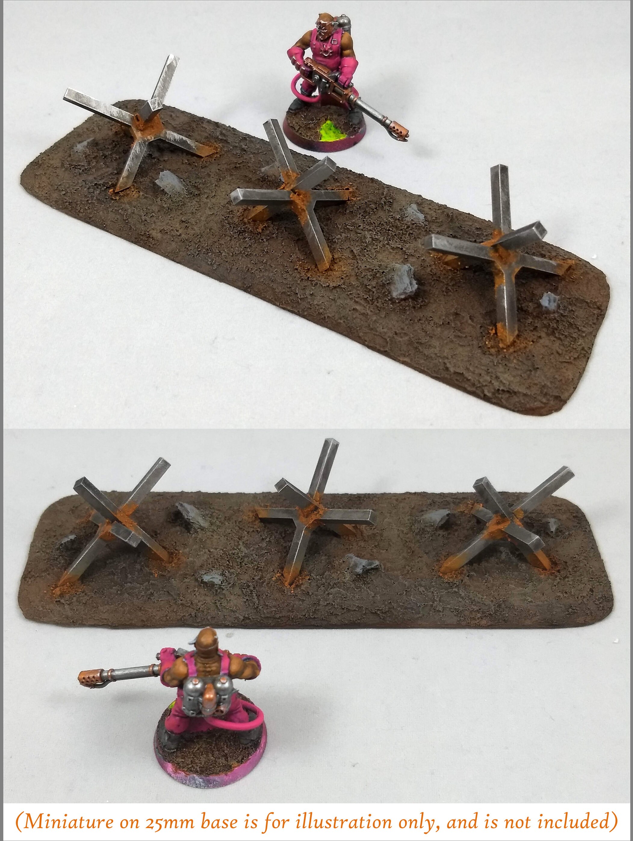 Tank Traps, Czech Hedgehog Style, Terrain for 28mm Miniature Wargames ...