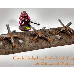 Tank Traps, Czech Hedgehog Style, Terrain for 28mm Miniature Wargames ...