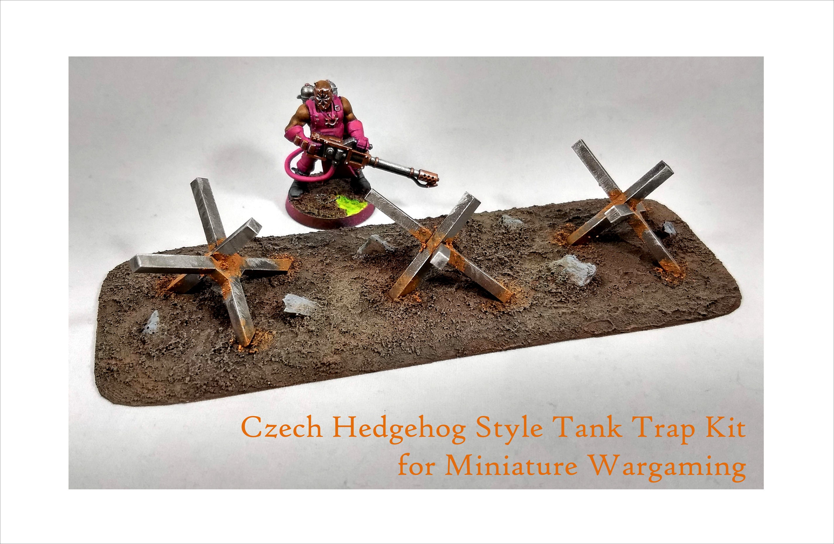 Tank Traps, Czech Hedgehog Style, Terrain for 28mm Miniature Wargames ...