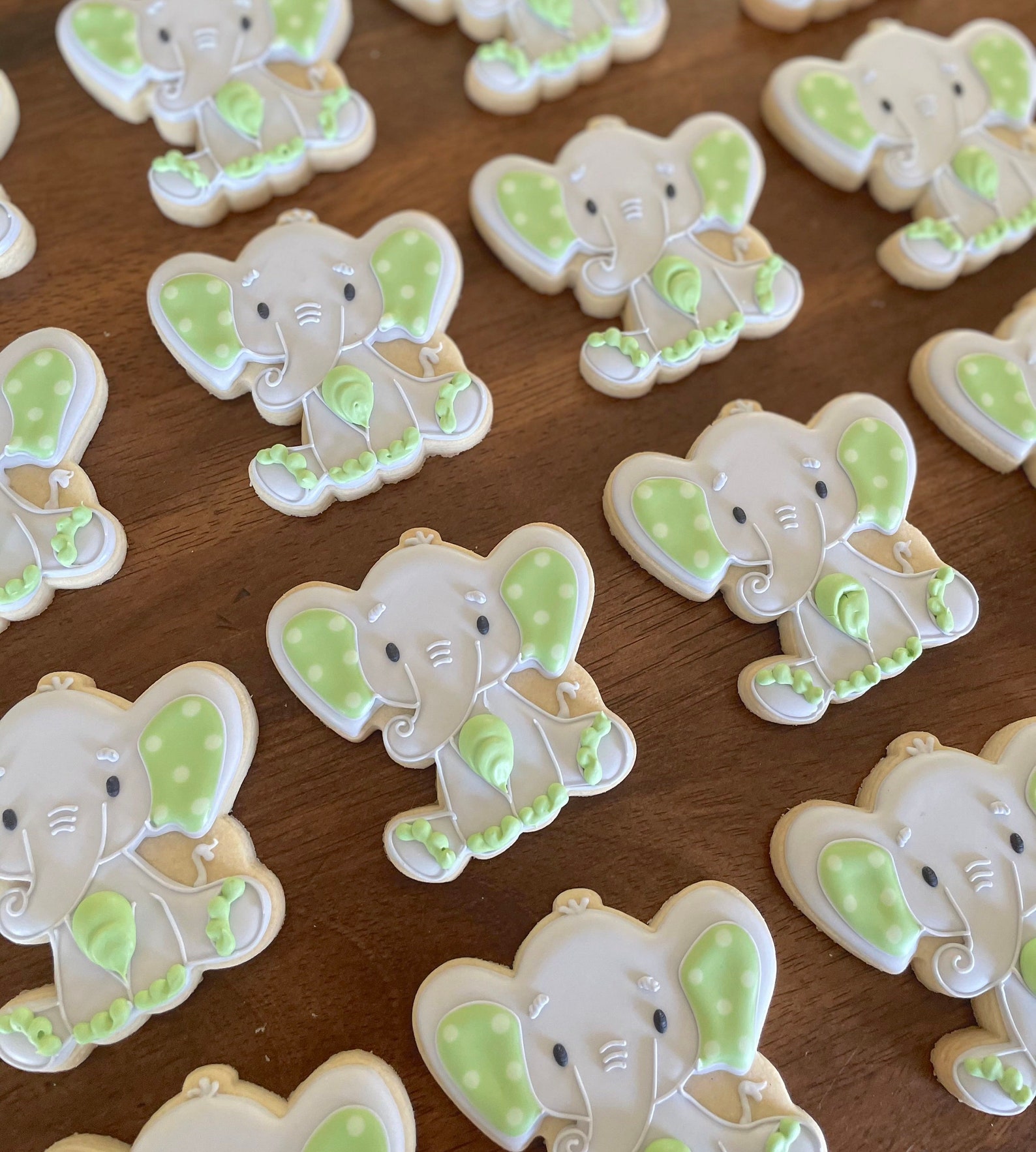 Baby Boy Elephant Baby Shower Cookies at Kim Spruill blog