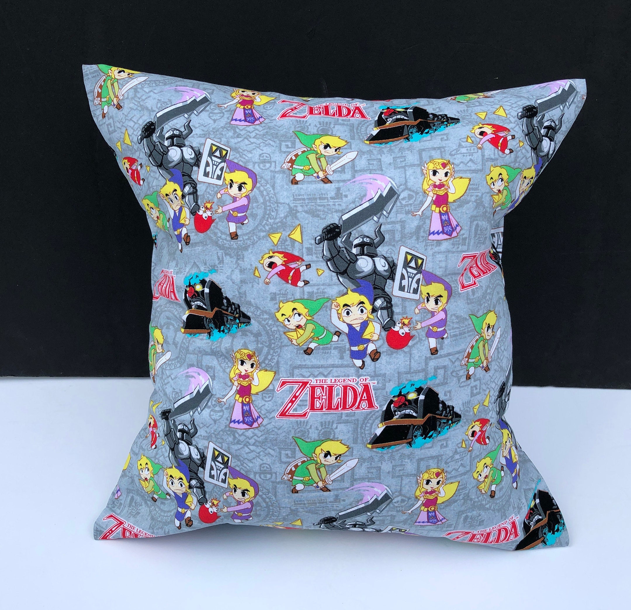 Legend of Zelda Throw Pillow Cover Cotton Pillow Sham Made With Legend ...