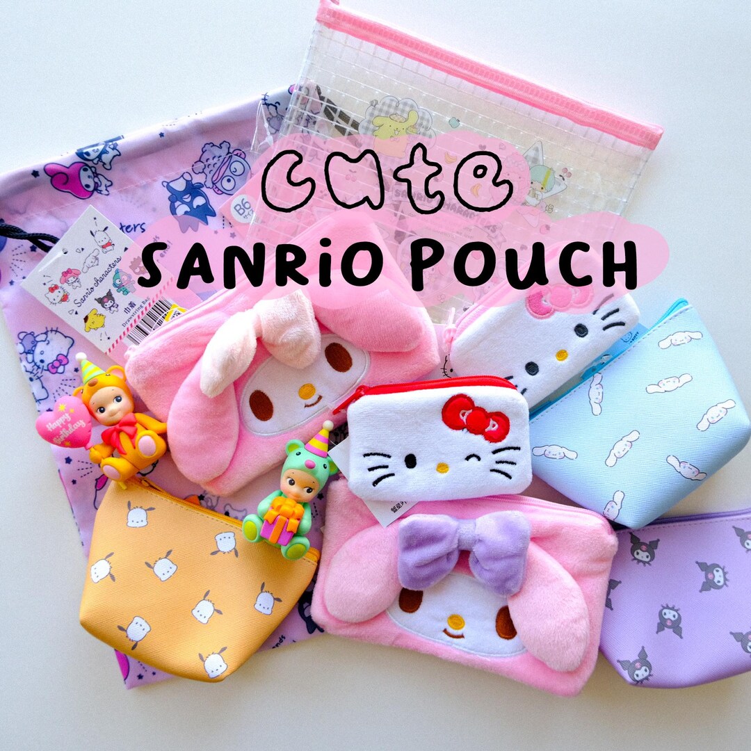 Sanrio Pouch I Sanrio Coin Wallet I Sanrio Fluffy Pouch I Japanese ...
