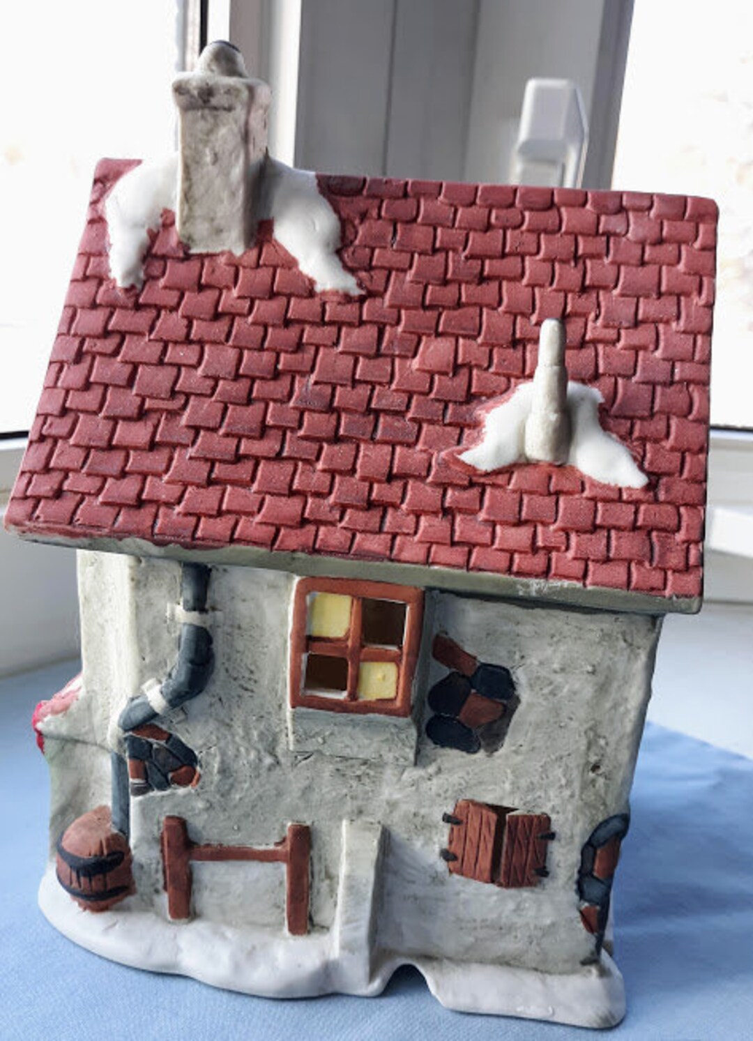 Vintage Lighted Porcelain Building, #4001 Chart House, 'bristol ...