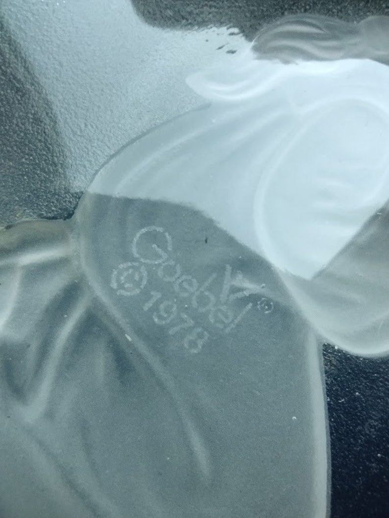 Vintage Goebel Crystal Glass Plate First Edition 1978 - Etsy