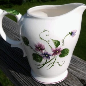 Vintage 1950's Lefton 'sweet Violets 2891' Pitcher, Hand Painted, Japan ...