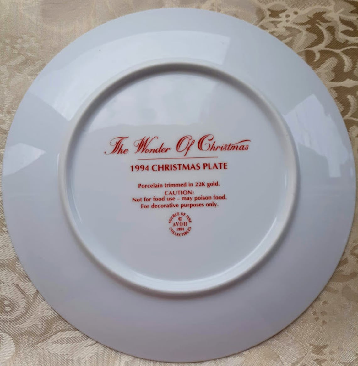 Vintage Avon Collector's Plate 'the Wonder of - Etsy