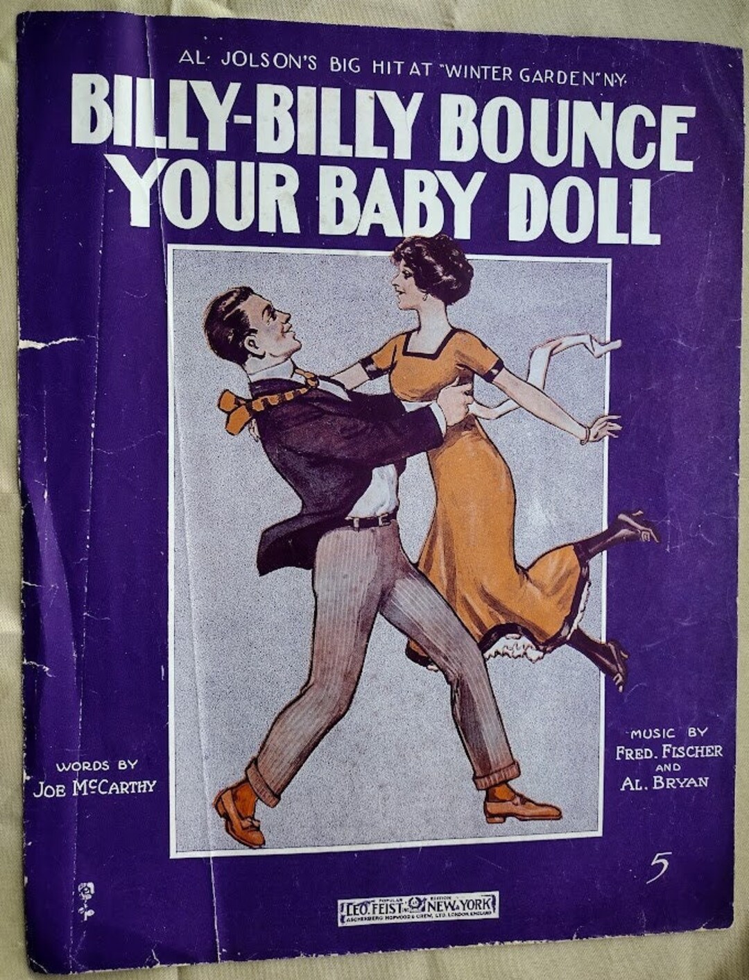 Antique Sheet Music, "billy-billy Bounce Your Baby Doll", Published in ...