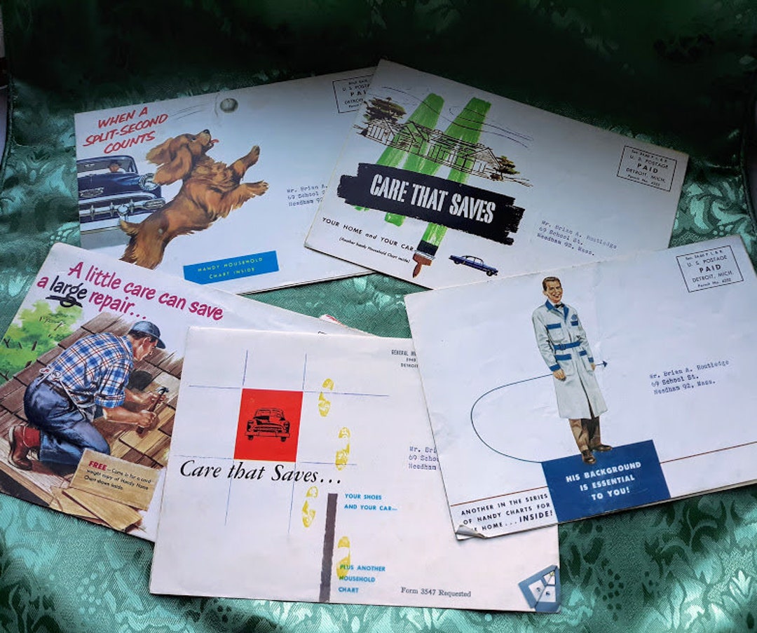 Vintage Lot of Five (5) Chevrolet Dealer Mailers, 1950s - Etsy