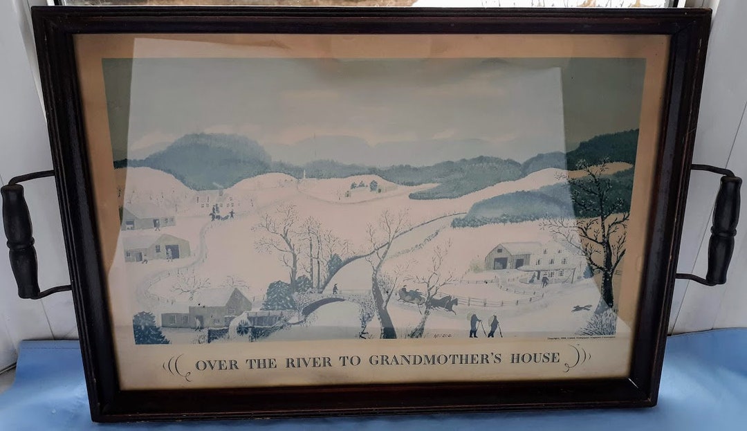 Wooden Frame With Handles, With Page From Old 1953 Calendar, "to ...