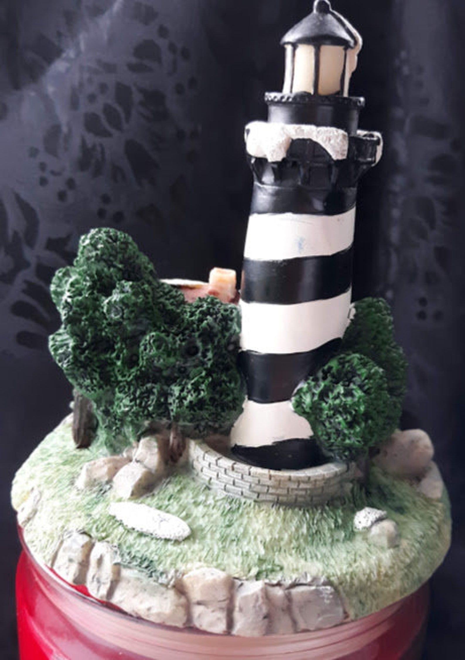 Lighthouse Candle Lid With 'candle-lite' Cinnamon - Etsy