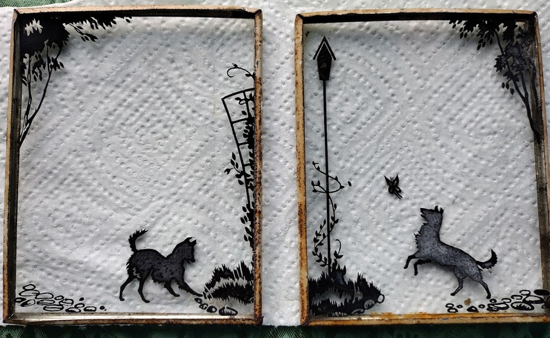 Vintage Pair of Morris & Bendien Prints, Artist Sandre', in Frames ...