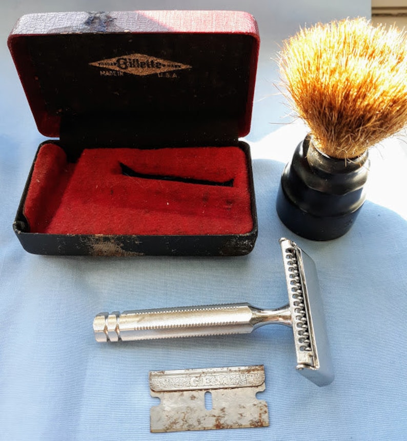 Antique 'ever-ready' 1924 (1919) Single Blade Razor, With Original 'GEM ...